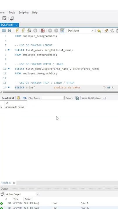 Domina La Función Trim En Mysql En Solo 1 Minuto Tutorial Mysql Shorts Trim Mysql Youtube
