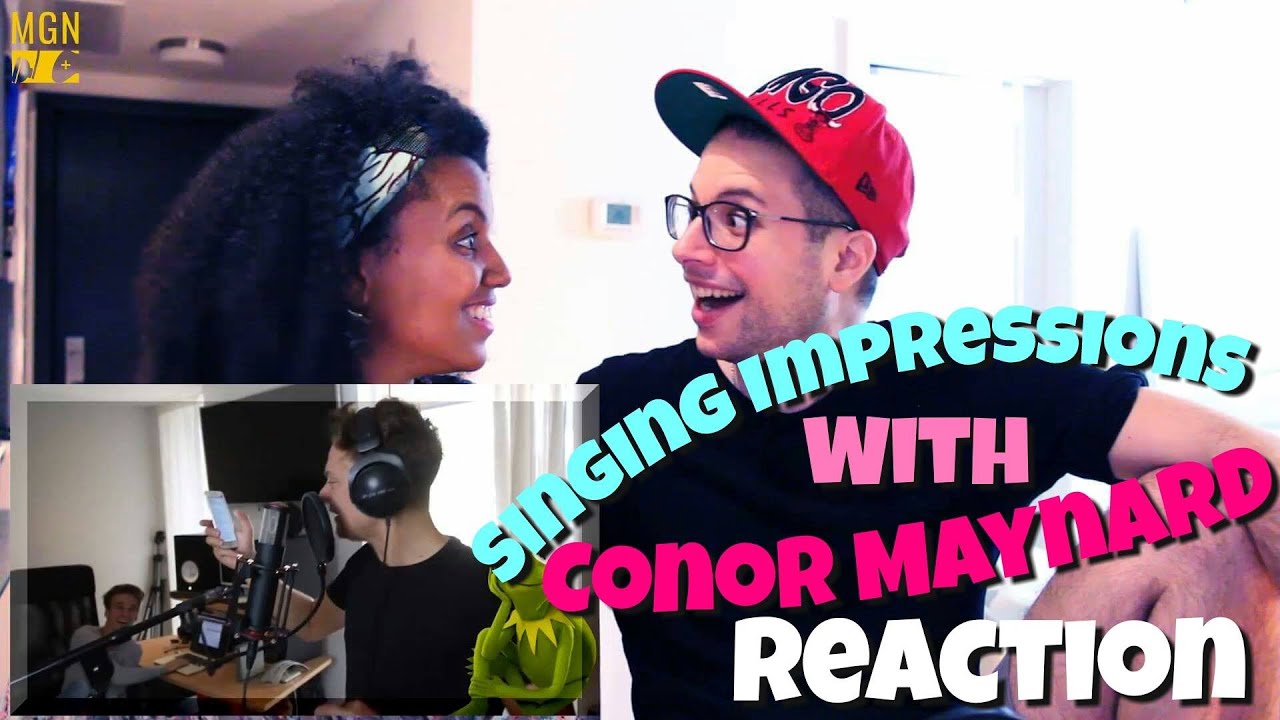 Singing Impressions With Conor Maynard Reaction - YouTube