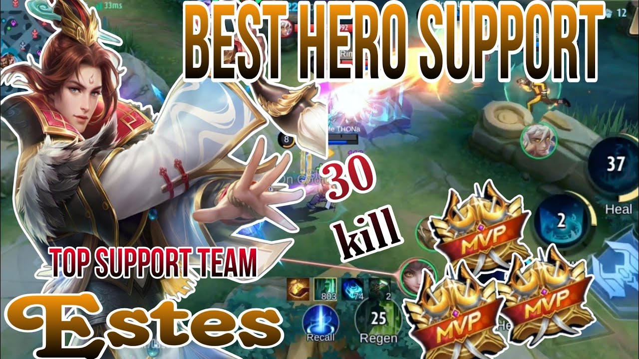 30 Kills😲!! ESTES Build Full Damage 2023!! - Build Top Global Support ...