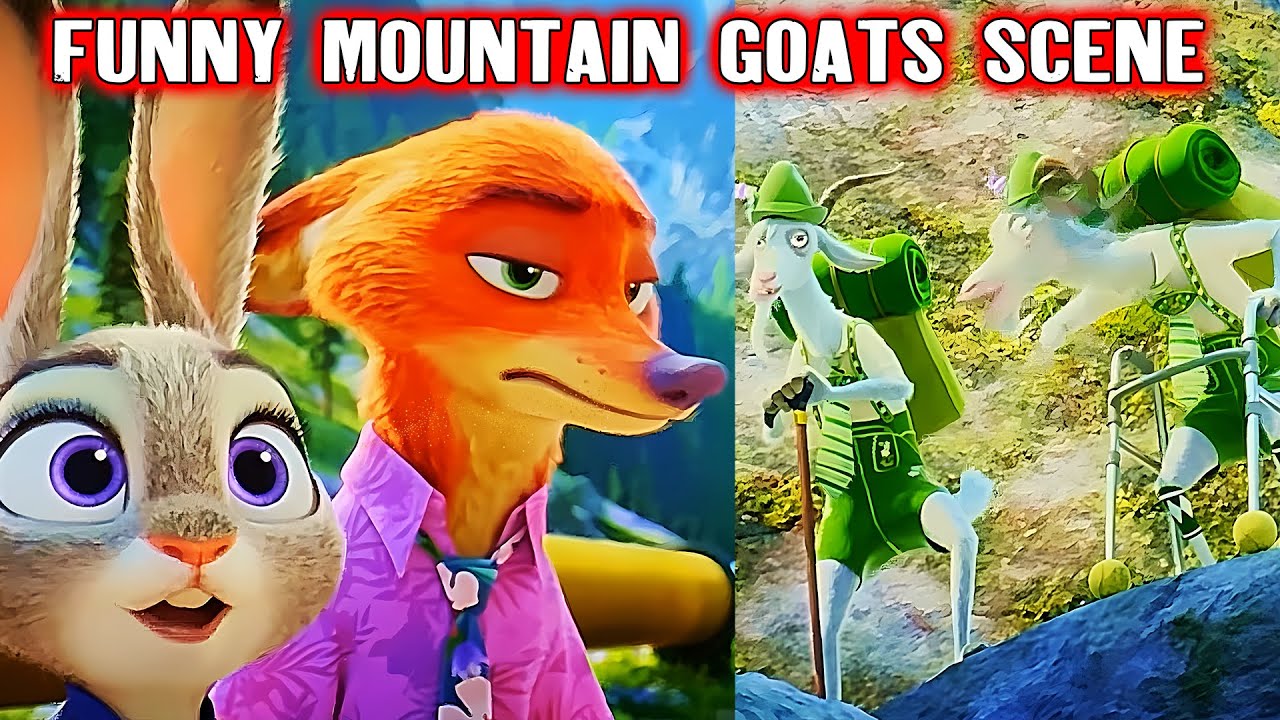 Zootopia 2 Movie 2025 - Nick and Judy meet the GOATS funny moment - YouTube