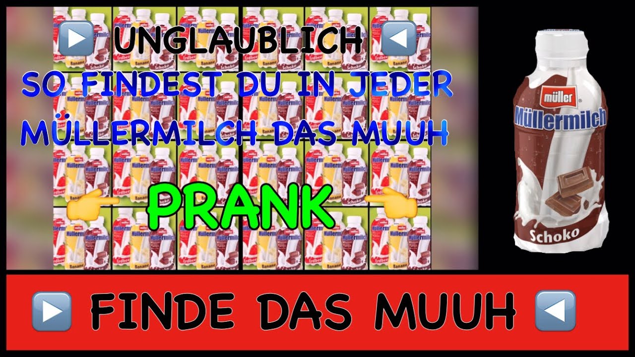 ️ UNGLAUBLICH ️ SO FINDEST DU IN JEDER MÜLLERMILCH DAS MUUH | Finde das ...