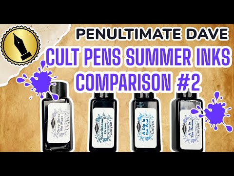 Cult Pens Exclusive Summer Inks Comparison #2 - YouTube