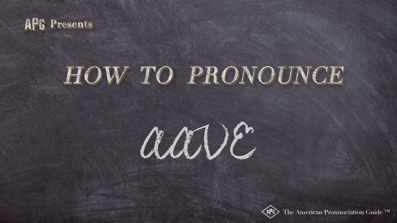 How to Pronounce AAVE (Real Life Examples!) - YouTube