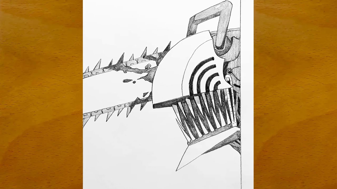 How to draw Chainsaw Man step by step || Chainsaw Man pencil sketch ...