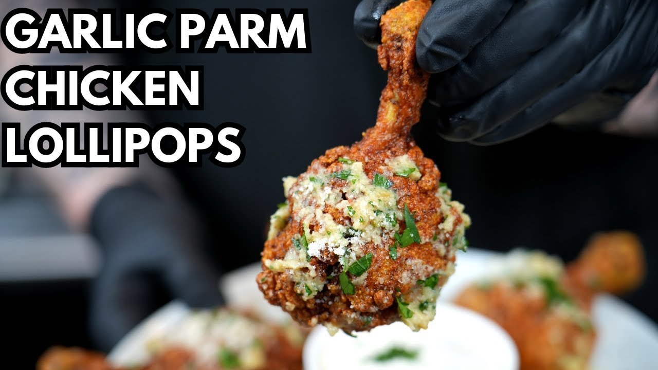 Garlic Parm Fried Chicken Lollipops - YouTube