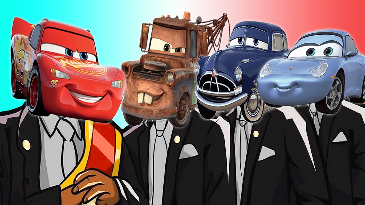 Lightning Mcqueen, Mater, Dr Hudson And Sally Carrera - Pixar Cars ...