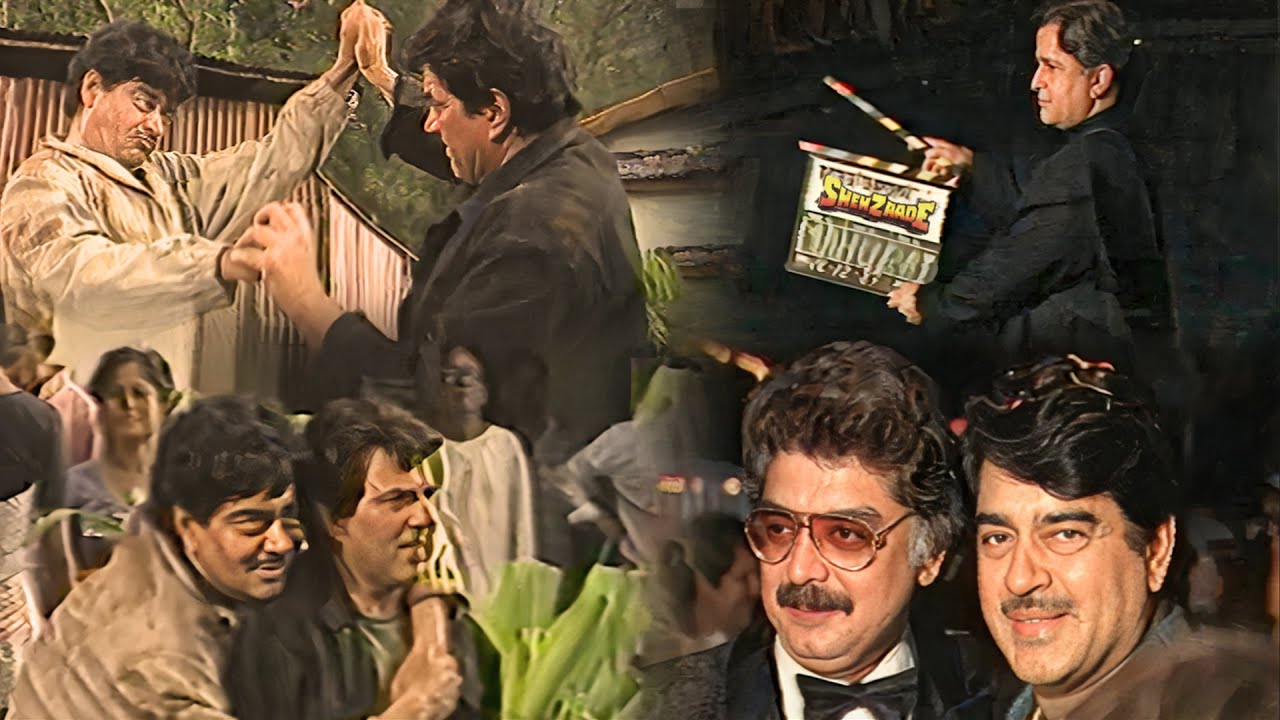 Shehzaade (1989) Grand Muhurat & Action BTS | Dharmendra, Shatrughan ...