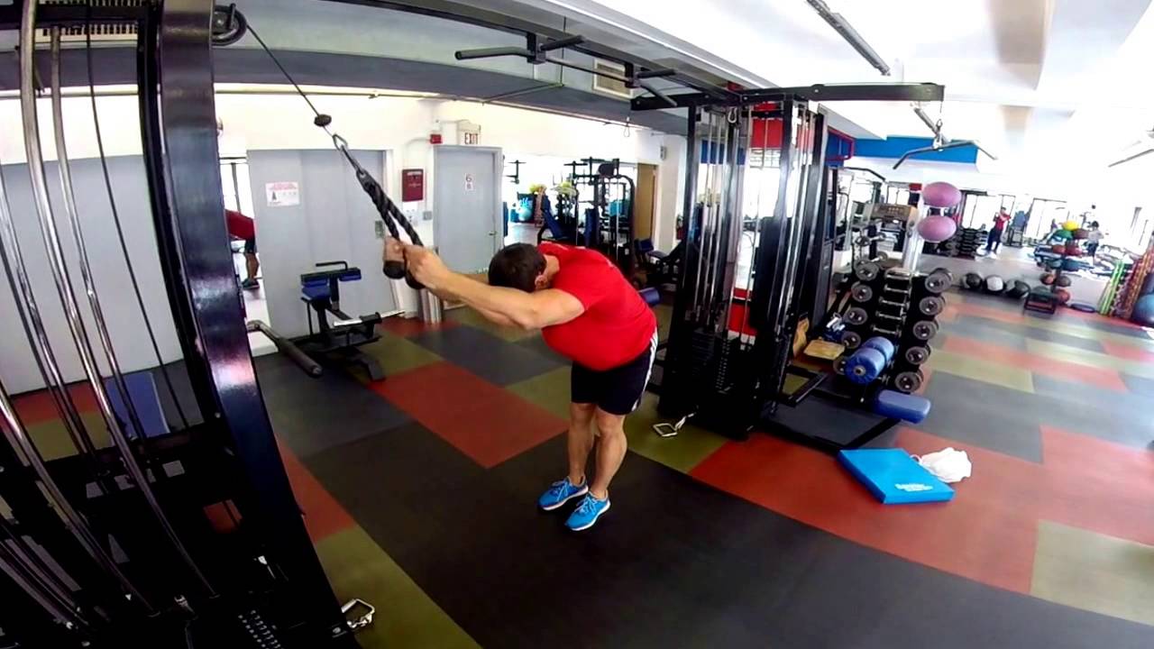 Stiff Arm Lat Pull Down Training Video - YouTube