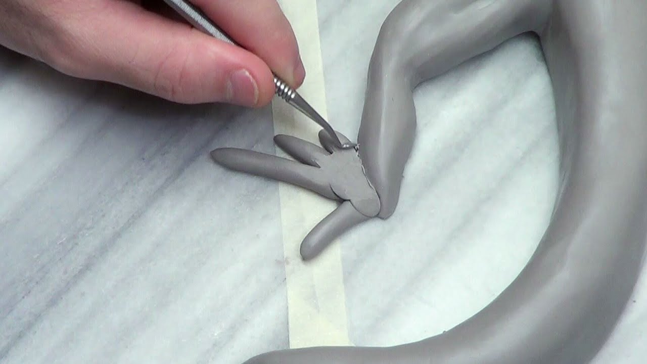 Sculpting a Lizard, part 2. legs and feet! - YouTube