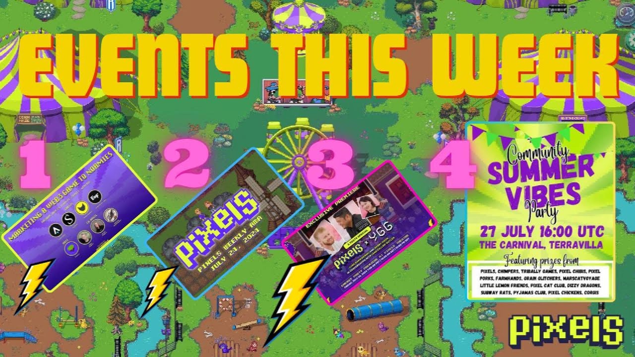 PIXELS︱⚡ EVENTS THIS WEEK︱2 SMALL + 1 BIG ENERGY PARTY︱MAJOR COMMUNITY ...