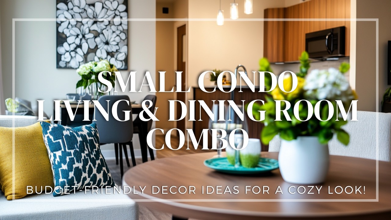 Small Condo Living & Dining Room Combo: Budget-Friendly Decor Ideas for ...