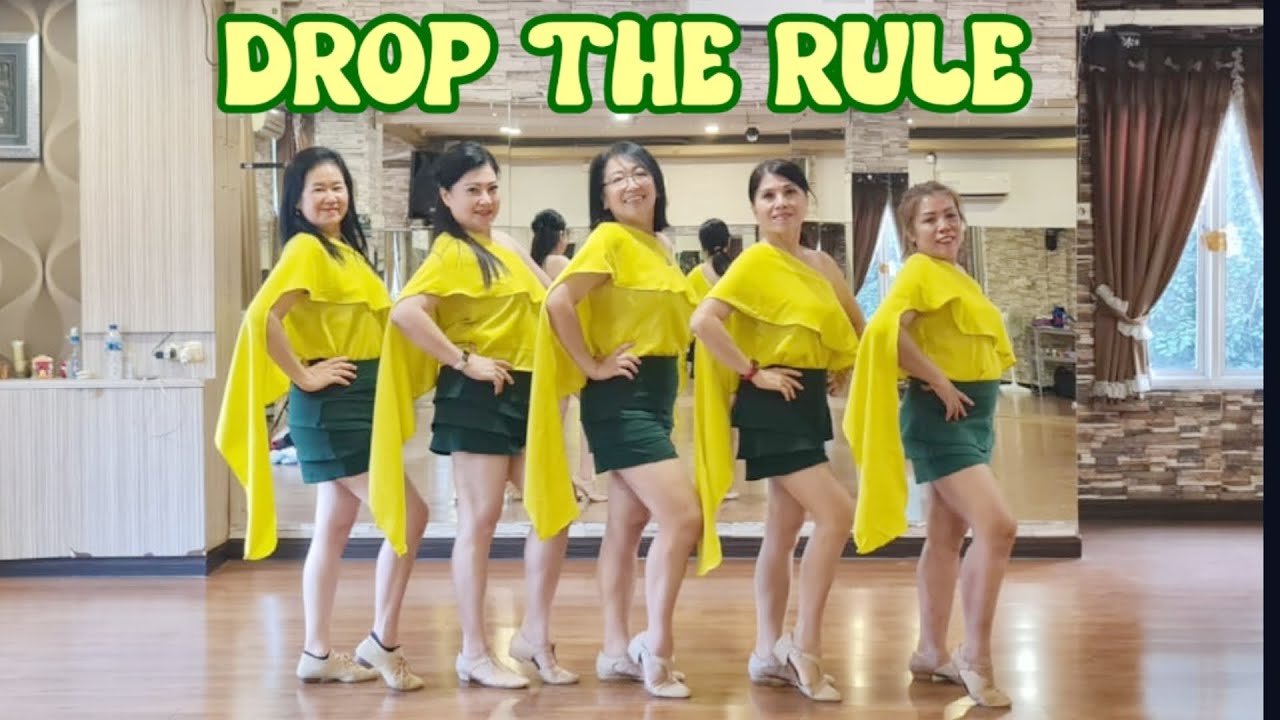 Drop The Rule Line Dance // Happy Bee // Advanced Level - YouTube