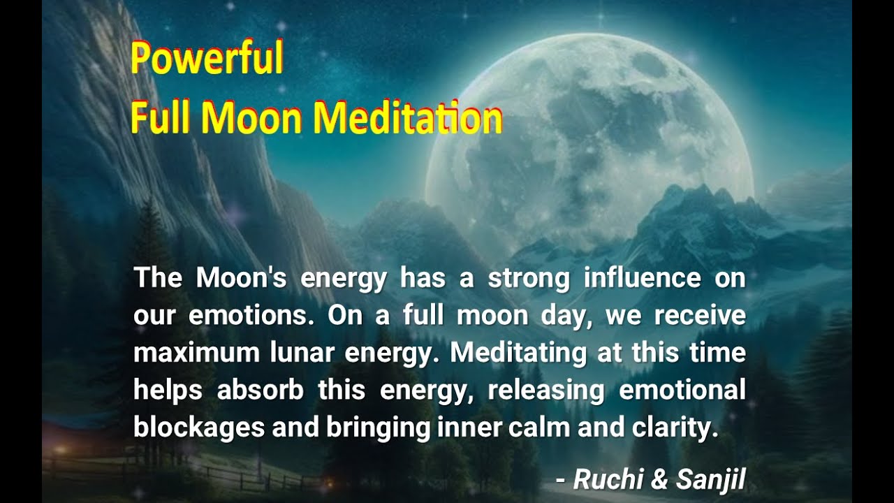 Powerful Fullmoon Meditation - step into deep calm, inner peace, and ...