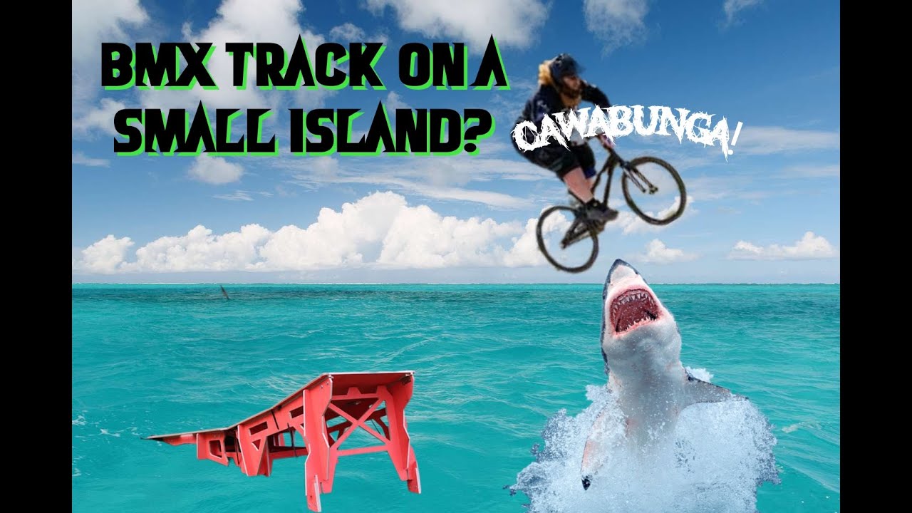 Surrounded By SHARKS While Racing BMX & Throwing Axes - YouTube