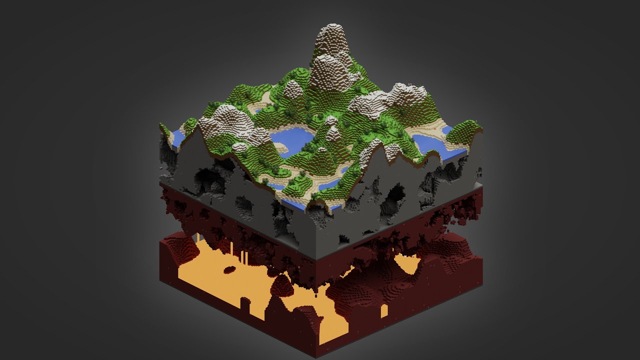 Blender Minecraft World Generator 2 - YouTube