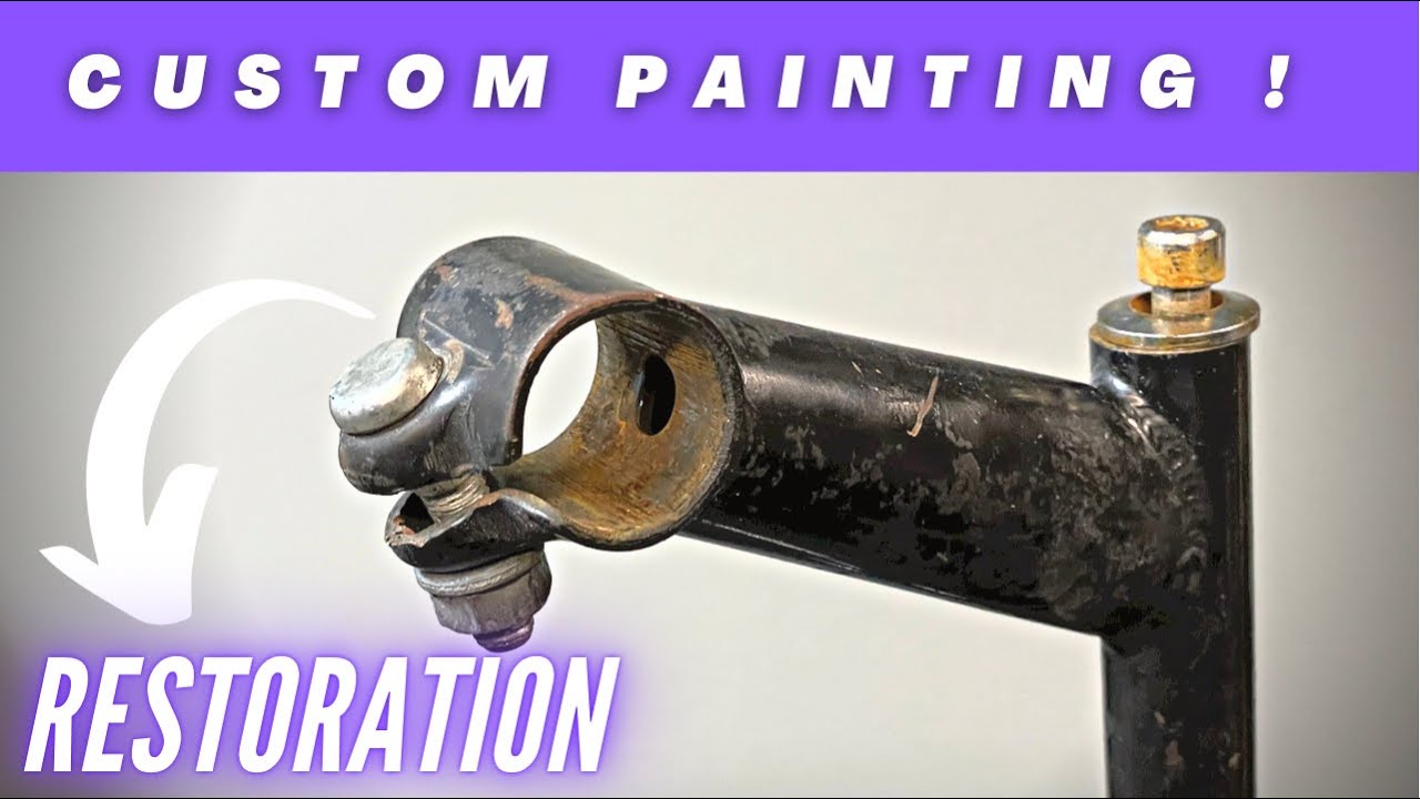 Retro MTB Stem CUSTOM PAINTING Restoration | DIY EASY WAY - YouTube