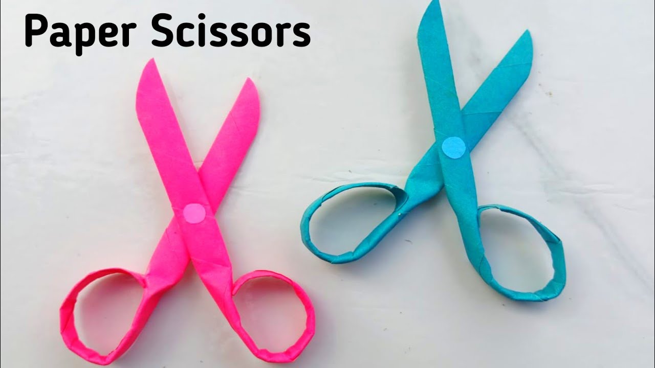 Origami Paper Scissors Making | Suja Arts Gallery - YouTube