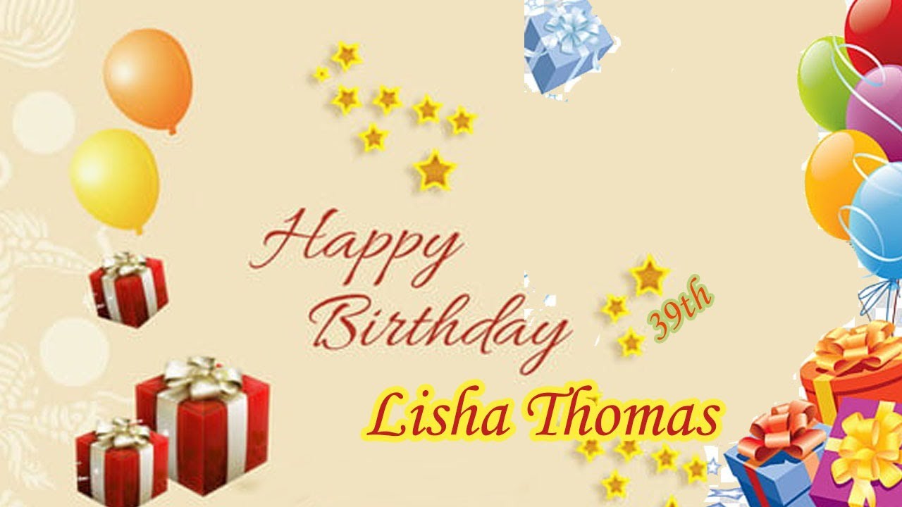 39th Birthday | LISHA THOMAS | 5.45 AM on 17-08-2020 - YouTube