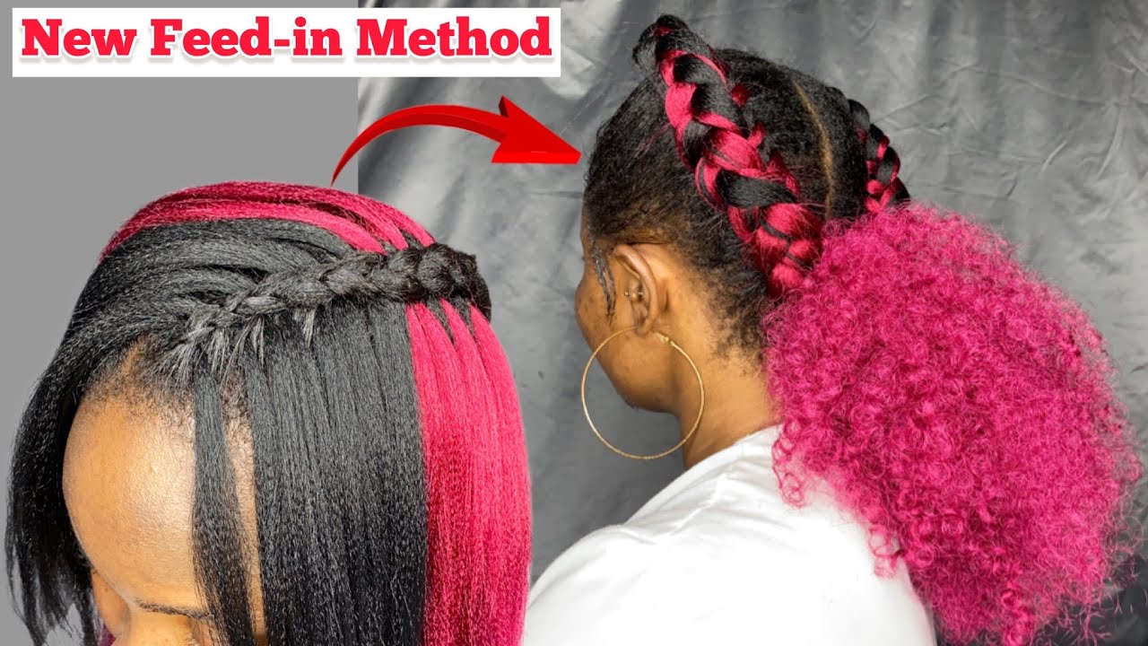 Beginner Way to Feed-in Cornrow. Try this Fast Way to Feedin Cornrow ...