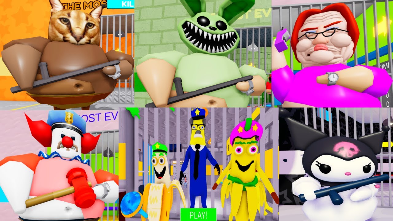 🔥ROBLOX 🔥5 SpeedRun Kuromi / Hoppy HOPSCOTCH / Floppa / Clown Barry's ...