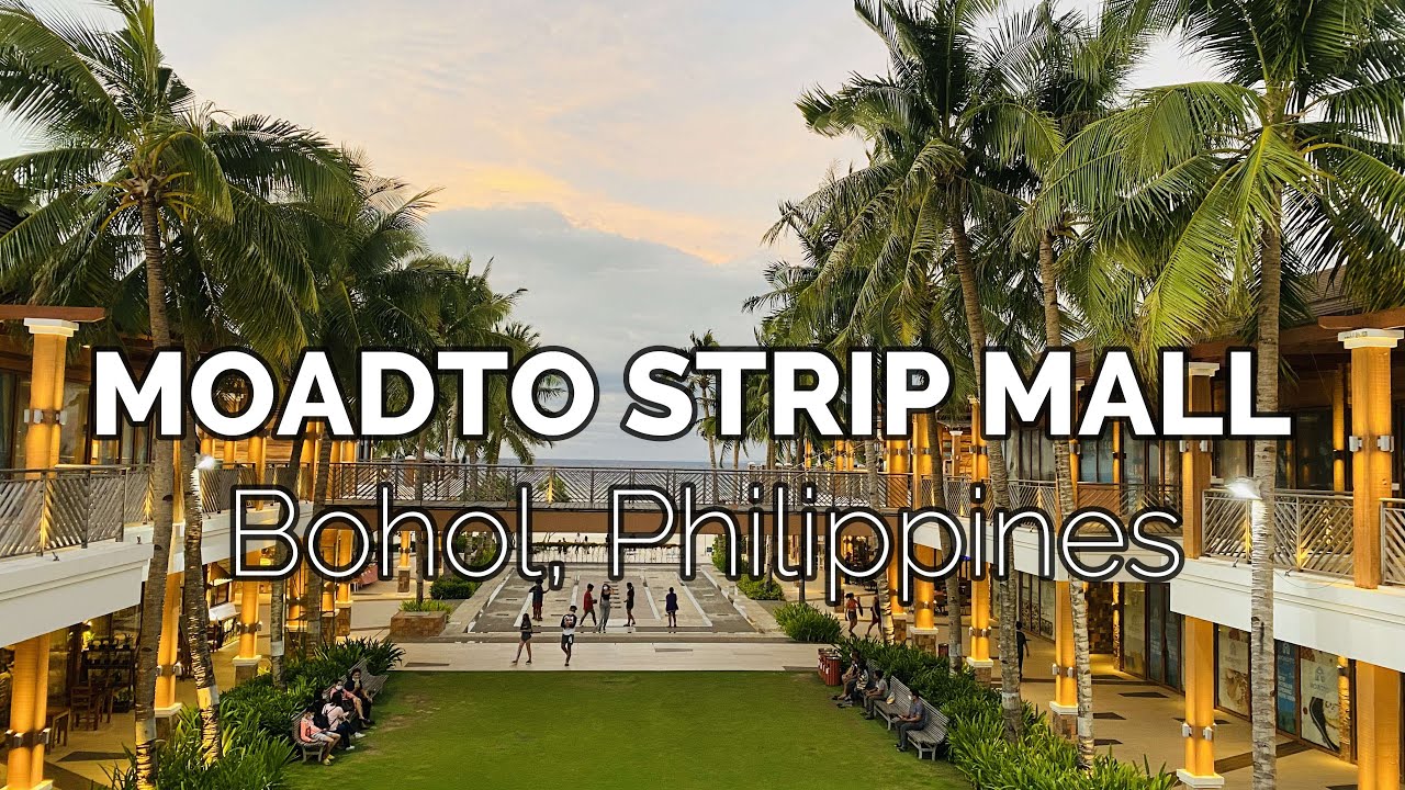 [4k] MOADTO STRIP MALL, FIRST MALL BUILT ACROSS THE BEACH, PANGLAO ...