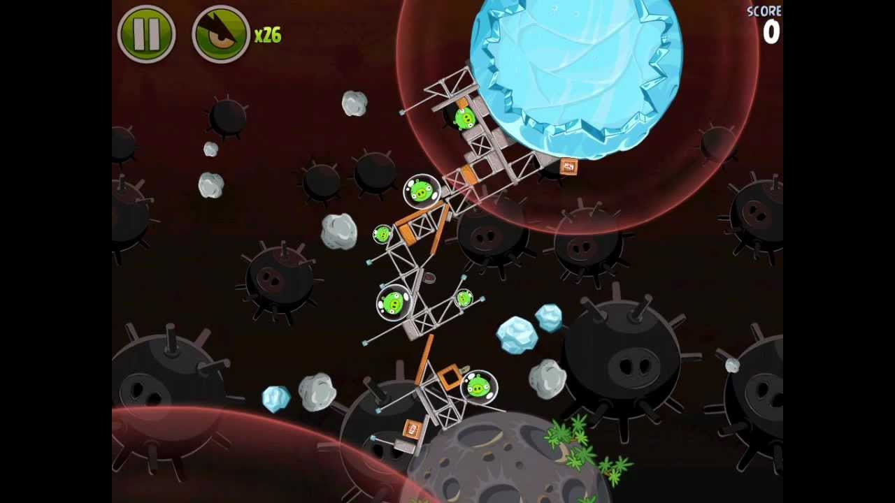 Angry Birds Space Danger Zone Level 29 Walkthrough 3 Star - YouTube