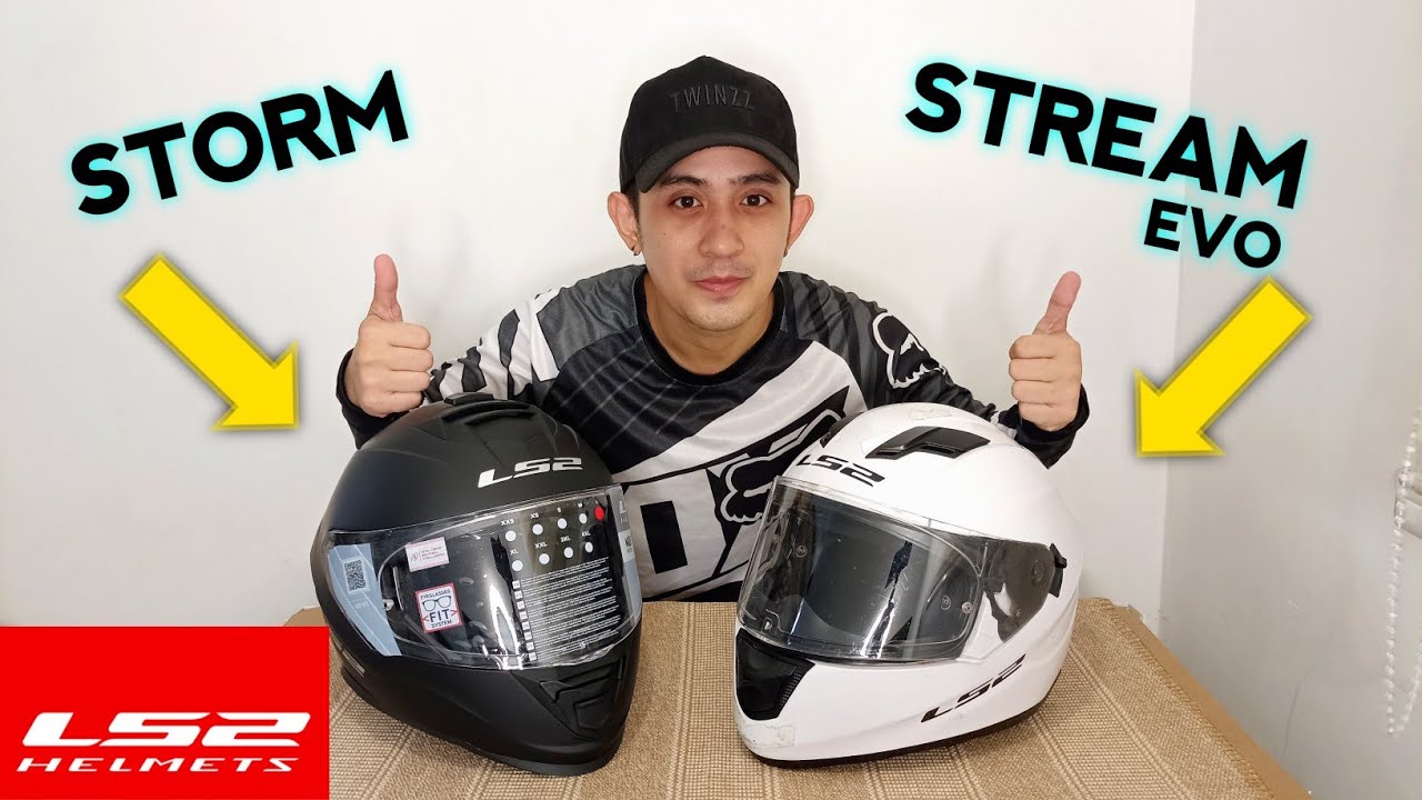 LS2 Storm VS LS2 Stream Evo - Ano ang best Dual Visors? - YouTube