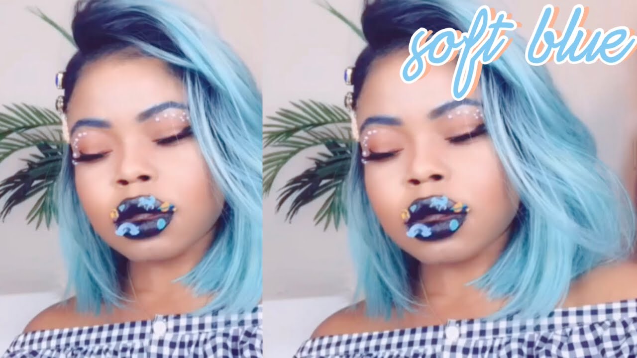 2020 SOFT BLUE GLAM MAKEUP TUTORIAL - YouTube