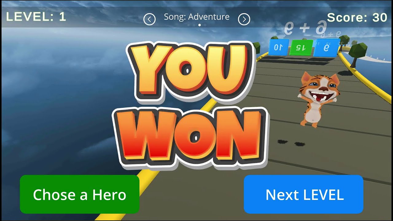 Math endless runner Game trailer - YouTube