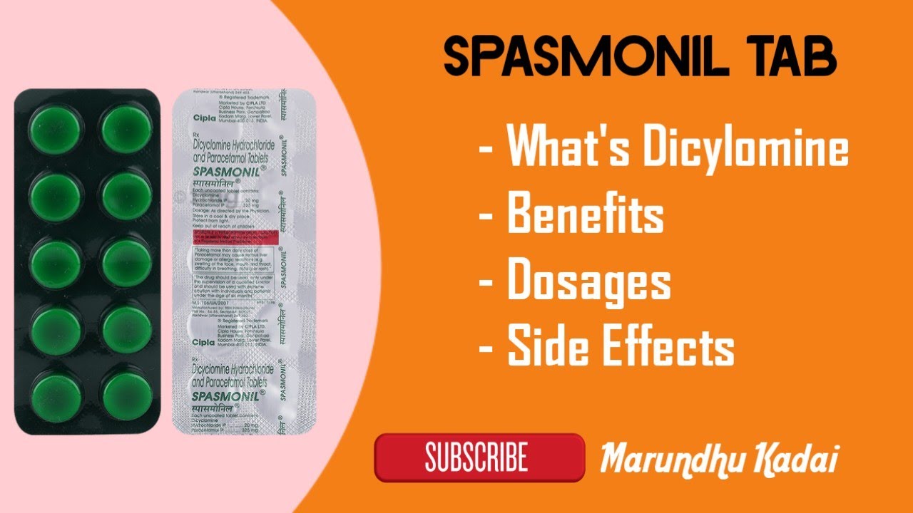 SPASMONIL TAB | Full Details | Medicines details in Tamil | Marundhu ...