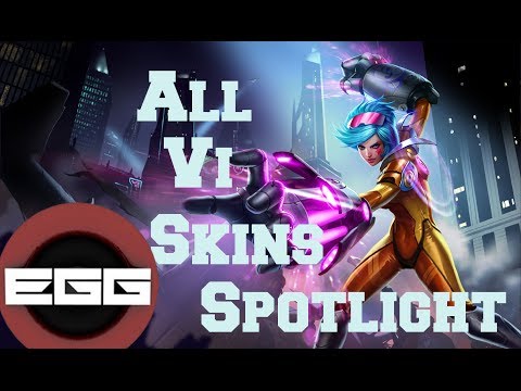 All Vi Skins Spotlight - League of Legends Skin Review [HD] - YouTube
