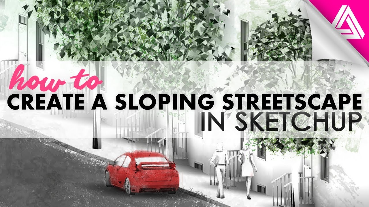 How to Create a Sloping Streetscape from a Satellite Map in Sketchup ...