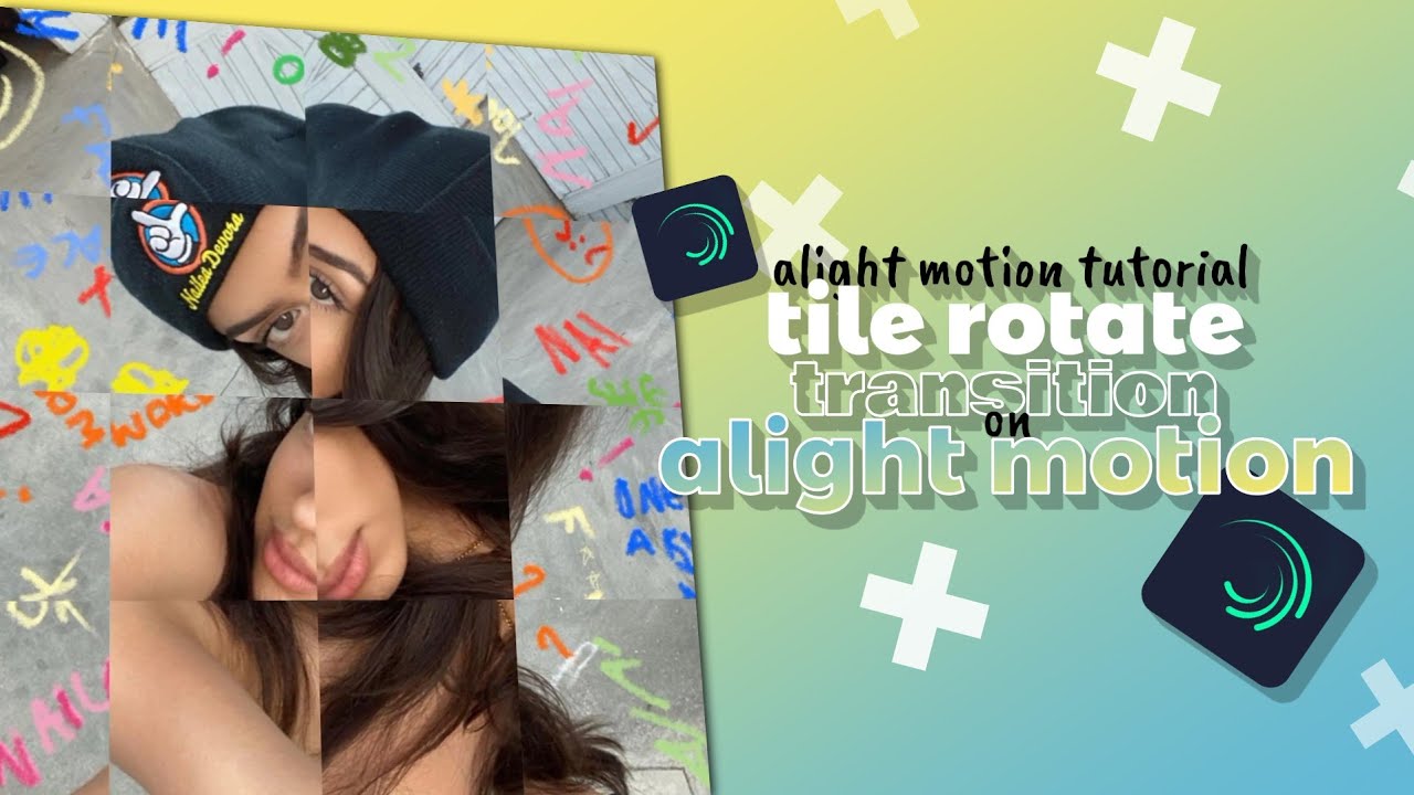 tile rotate transition on alight motion || alight motion tutorial - YouTube