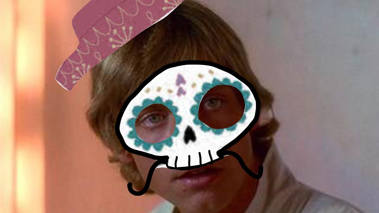 Luke Skywalker In A Skull Mask And Hat - YouTube