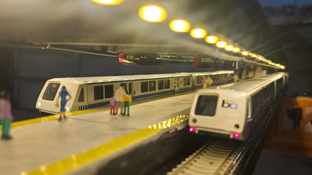 San Francisco Model BART Subway Part 2 - HO Scale - YouTube