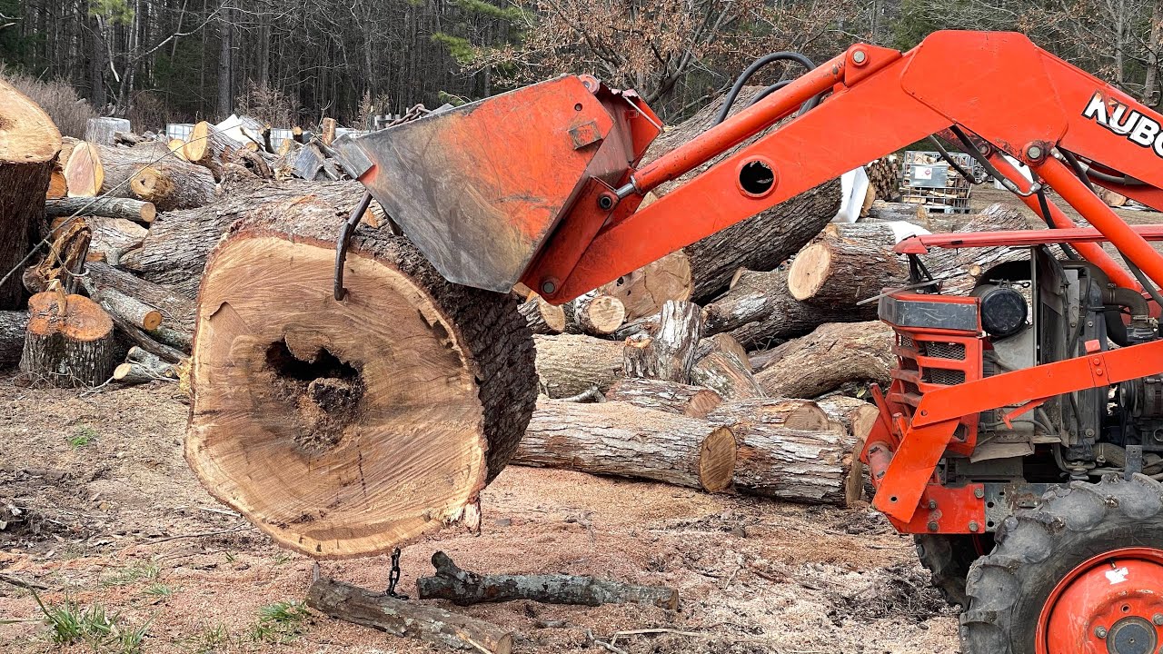 Moving firewood logs with log hooks #firewood #logs - YouTube