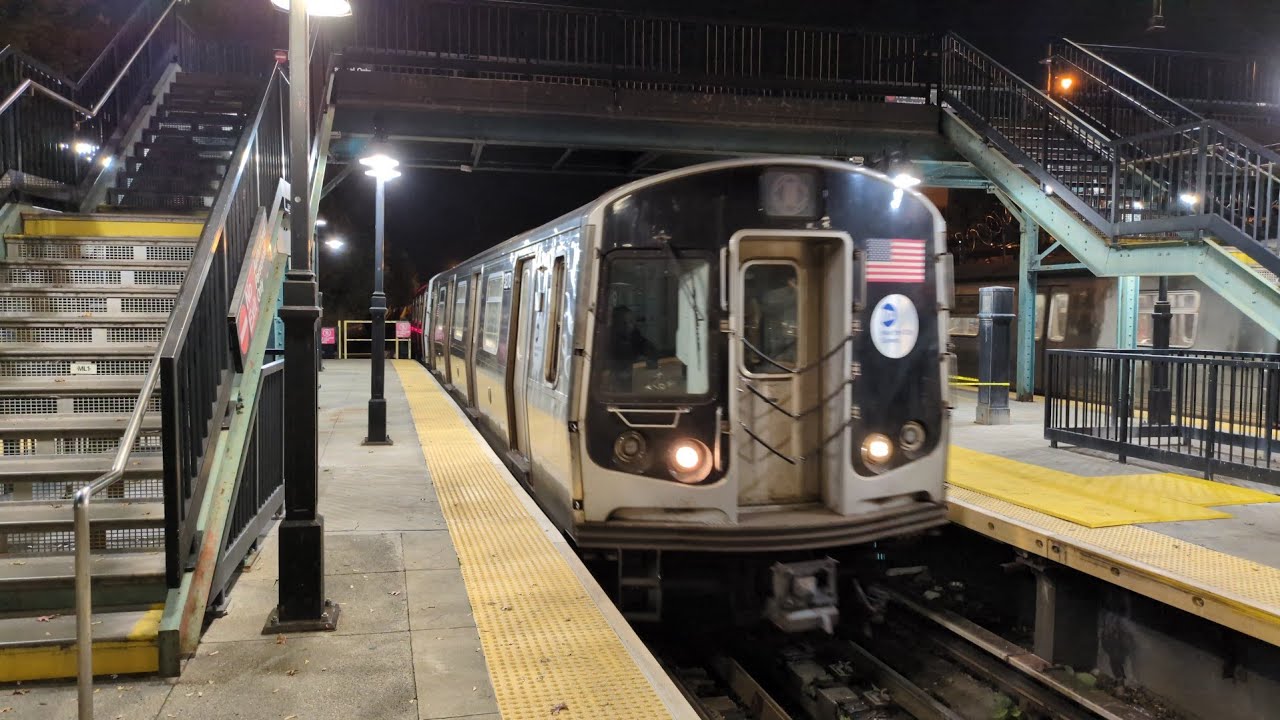 NYC Subway: 10 Car R179 Transfer at 9th Avenue on the D Line - YouTube