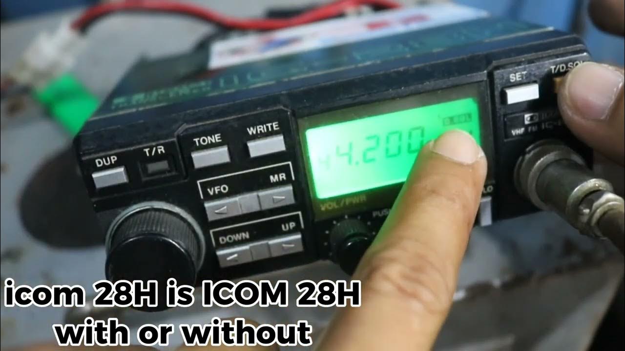 ICOM 28H THE RARE PARTS OF ICOM 28H.. - YouTube