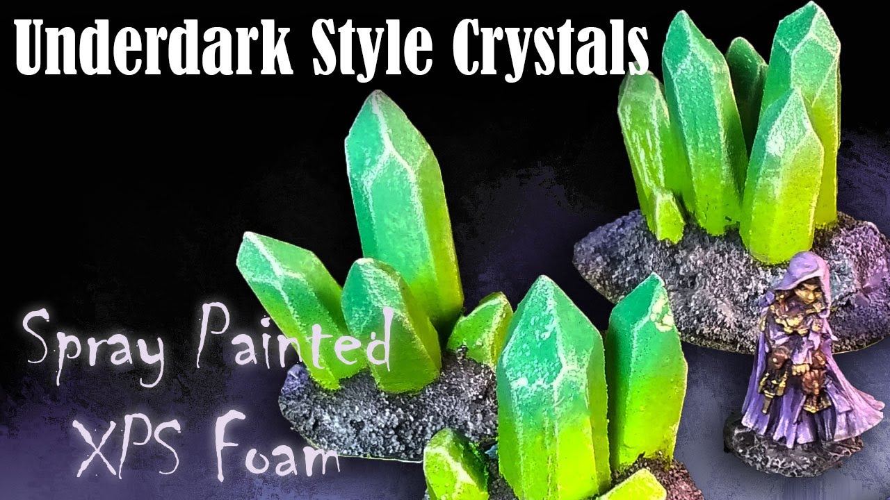Building Terrain Cheap and Easy - Underdark Crystals DnD Wargaming ...