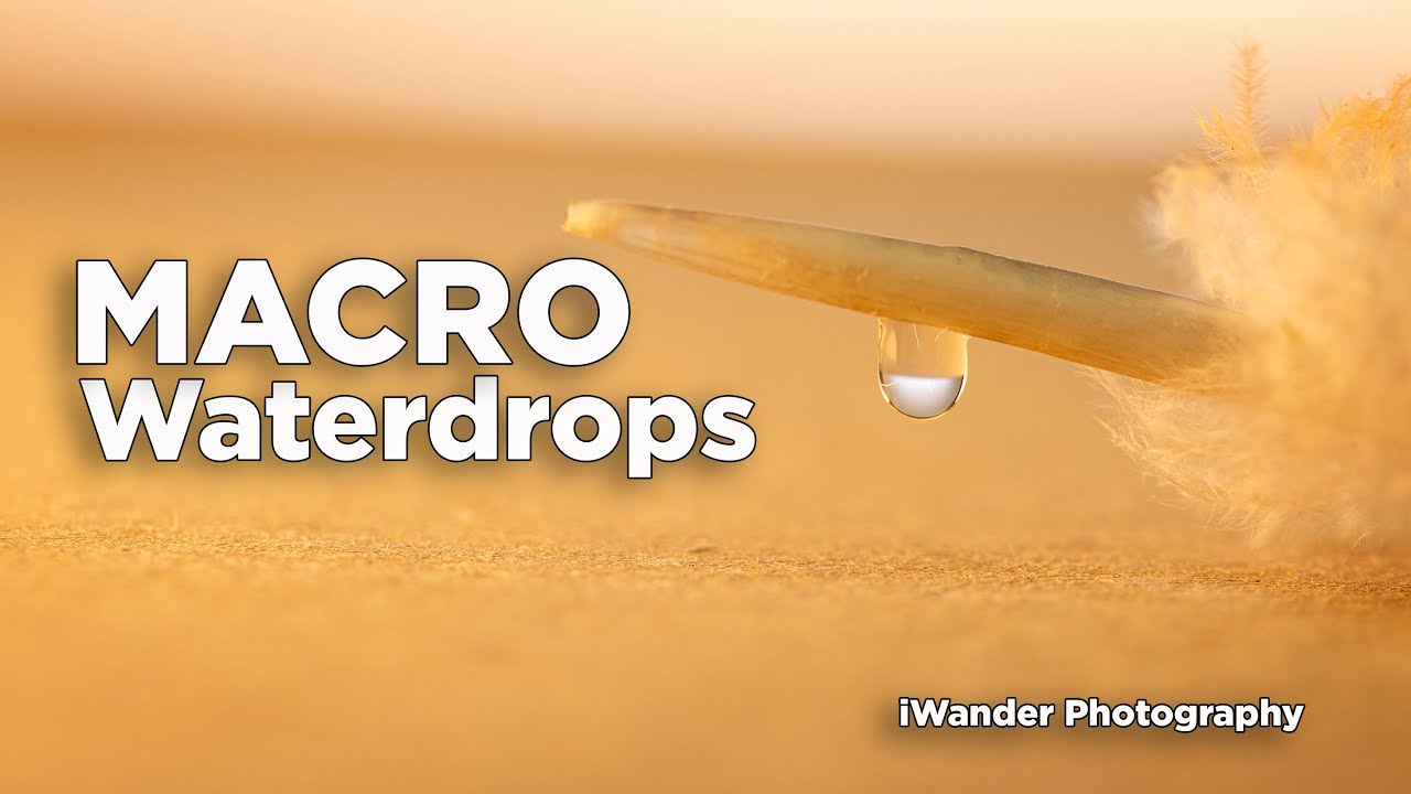 Creative Macro Waterdrops with stunning results - YouTube