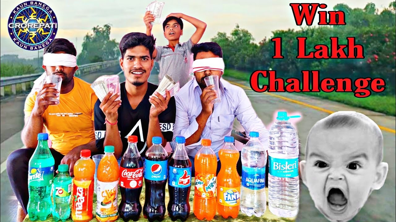 Taste And Win One Lakh Challenge // cold drink challenge // biggest ...