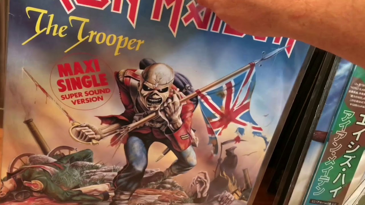 Iron Maiden vinyl records collection part 2 - YouTube