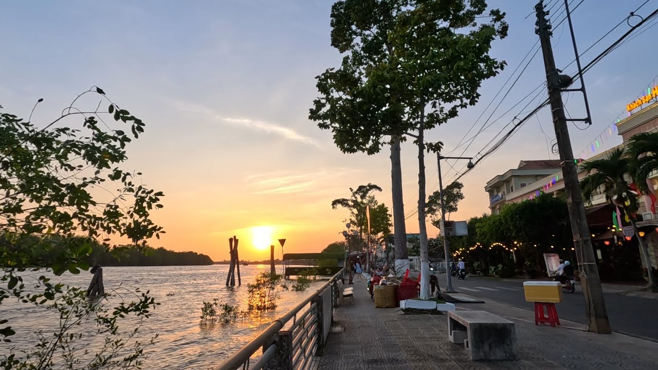 Afternoon Street of Ben Tre City January 29, 2024 #222 - YouTube