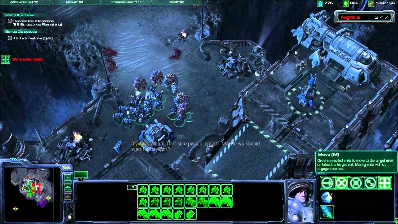 [6] Let's Play Starcraft 2 Campaign Mission 6 Colonist 2: Outbreak ...