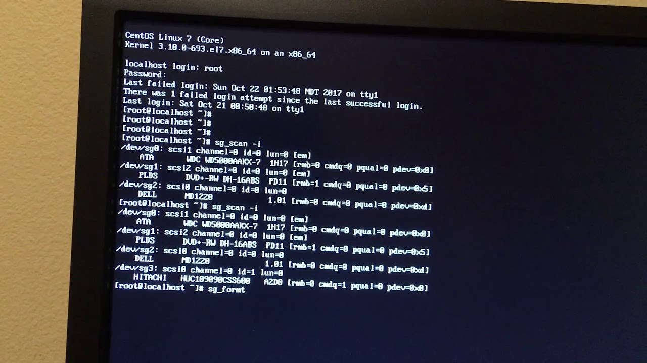 How to Format a SAS Drive with sg3_utils - YouTube
