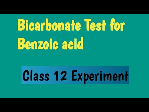 Sodium Bicarbonate test for Benzoic Acid l Class 12 Experiments - YouTube