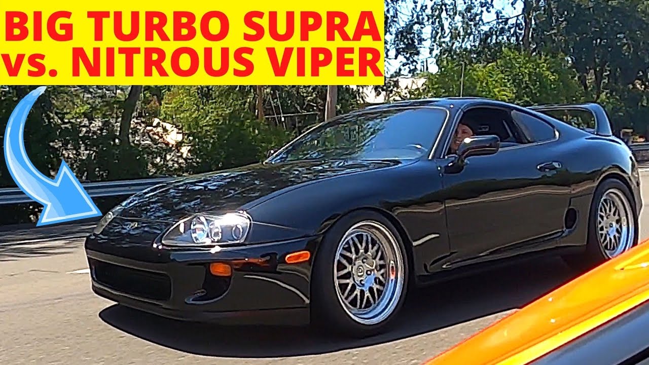 1,000 HORSEPOWER BIG TURBO SUPRA vs. DODGE VIPER ACR EXTREME - YouTube