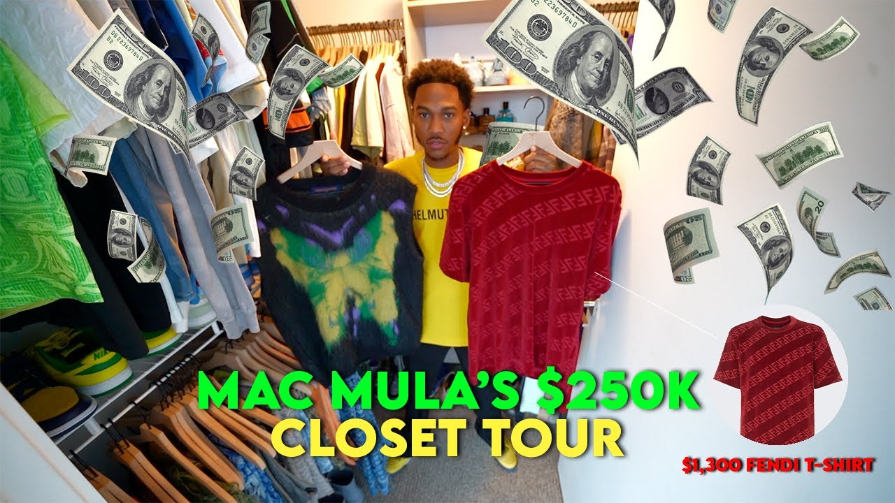 Mac Mula's $250k Designer Closet Tour - YouTube