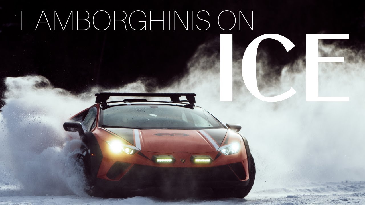 LAMBO Supercars driving on ice in Canada // JAMEYPRICEPHOTO - YouTube