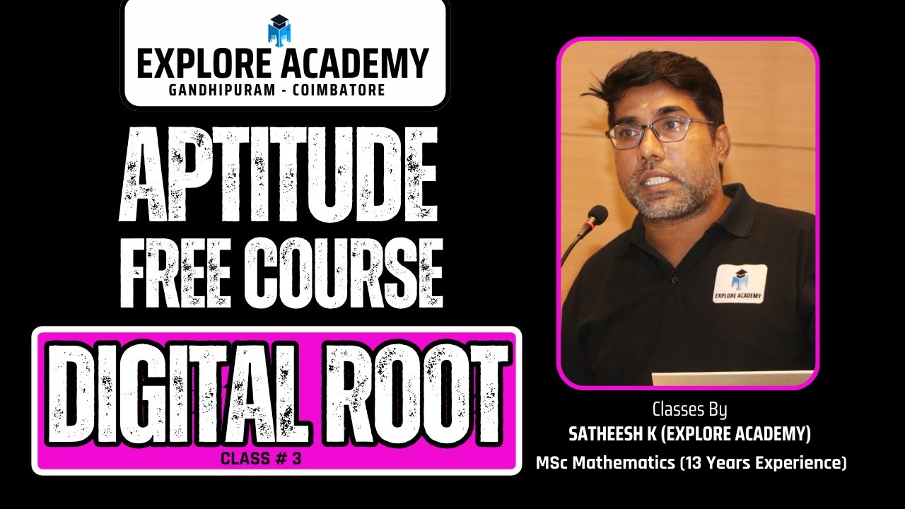 🔴Class 03 | Digital Root | Maths | The Best Teaching | Satheesh Sir ...